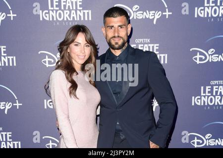 Micol Olivieri and Christan Massella attend the red carpet of the ...