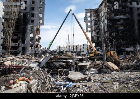 bucha massacre and identification of dead bodies Stock Photo - Alamy