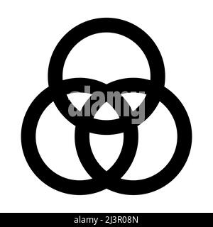 Borromean cross symbol icon Stock Photo - Alamy