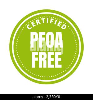 Certified PFOA free symbol icon called garanti sans APFO in French ...