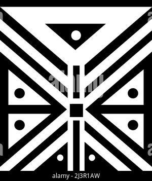 Zimbabwe pattern motif sign illustration Stock Photo - Alamy