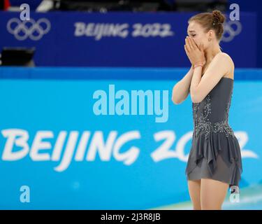 Anastasiia GUBANOVA (GEO), during Women Short Program, at the ISU ...