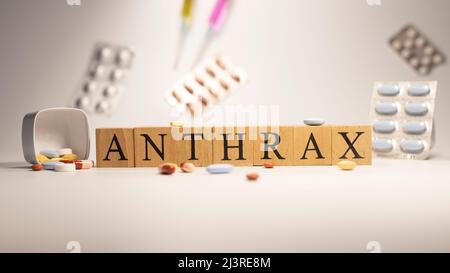 Anthrax Disease. It was created from wooden cubes. Diseases White ...