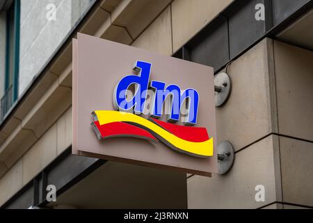 German retailer DM Drogerie Markt shop drugstore chain in Cologne ...
