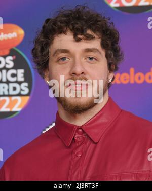 Jack Harlow arrives at the 2022 Nickelodeon Kid's Choice Awards held at ...