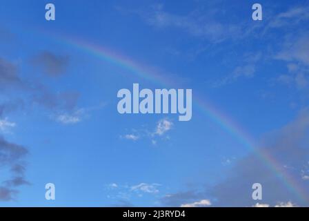 A rainbow is a meteorological phenomenon that is caused by reflection ...