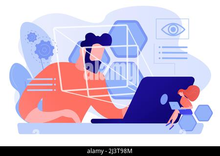 Eye tracking technology concept vector illustration Stock Vector Image ...