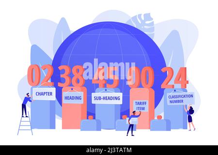 Harmonized System abstract concept vector illustration. Harmonized ...