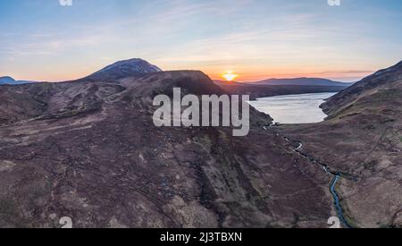 Aerial view of Lough Altan in County Donegal, Ireland Stock Photo - Alamy