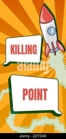 Text showing inspiration Killing Point. Business overview Phase End ...