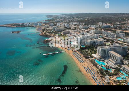 Beaches and hotels of the first line of the Mediterranean Sea in ...