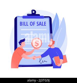 Business People Signing Contract. Characters Make a Deal Agreement ...