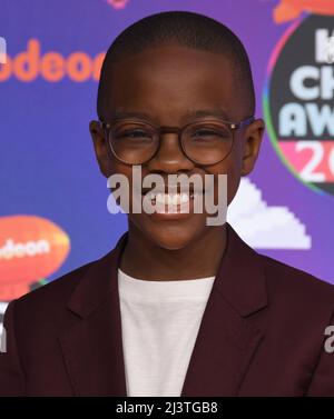 Orion Jean arrives at the Kids Choice Awards on Saturday, April 9, 2022 ...