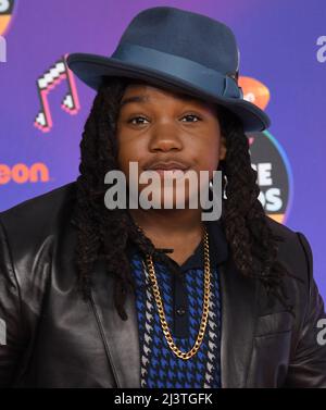 Terrence Little Gardenhigh arrives at the 2022 Nickelodeon Kid's Choice ...