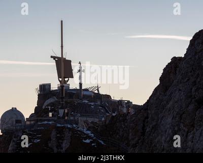 Radar station on Mount Pilatus in the swiss alps, Switzerland Stock ...