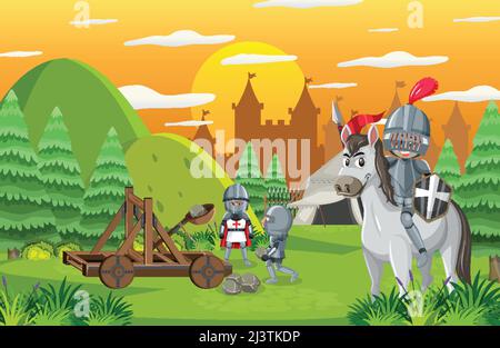 Tent for soldiers at military camp cartoon illustration Stock Vector ...