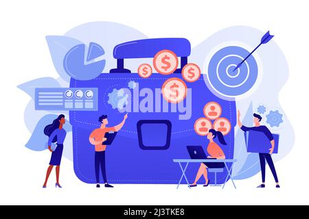 Project initiation and planning isolated cartoon vector illustrations ...