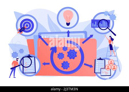 Successful task completion and time management concept. Young smiling ...