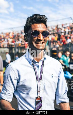 Lawrence Barretto (GBR) Formula 1 Senior Writer Editor, presenting for ...