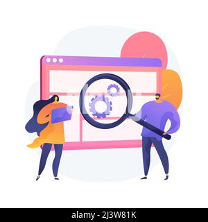 User research abstract concept vector illustration. Design project ...