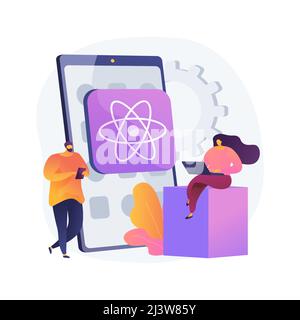 JavaScript abstract concept vector illustration Stock Vector Image ...