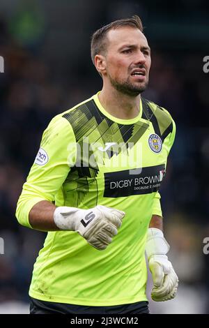 St Mirren goalkeeper Dean Lyness Stock Photo - Alamy