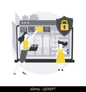 Media content control abstract concept vector illustration Stock Vector ...