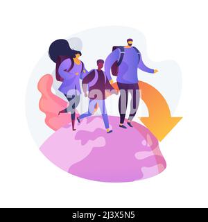 Internal migration abstract concept vector illustration Stock Vector Image & Art - Alamy