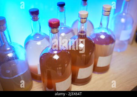 Alcoholic drink, tincture using a snake. Alcoholic drink infused with ...