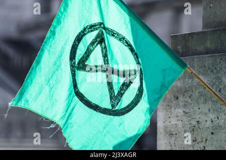 Flag Extinction Rebellion | Drapeau Extinction Rebellion Stock Photo ...