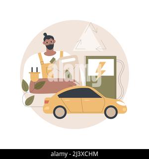 simple petrol electric generator infographic icon vector isolated on ...