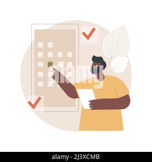 Project planning concept, Project and risk management, bottleneck analysis, flat vector modern ...