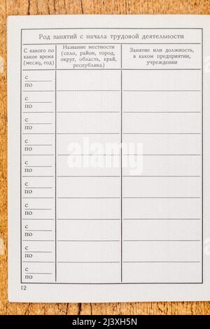 Communist Party of the Soviet Union membership card, 1973 Stock Photo ...