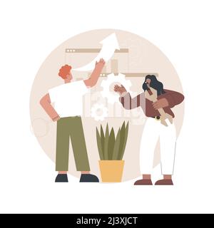 Professional SEO service abstract concept vector illustrations Stock ...