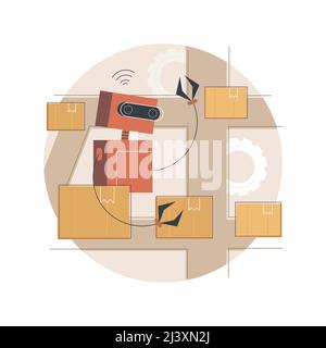 Sortation systems abstract concept vector illustration Stock Vector ...