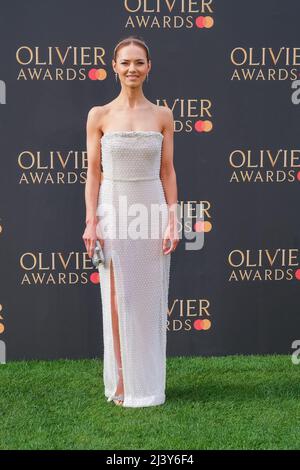 Kara Tointon attends the Olivier Awards 2022 at the Royal Albert Hall ...