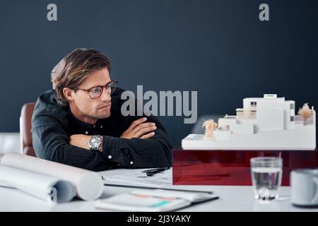 Young architect working from house during pandemic Stock Photo - Alamy