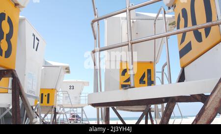 Vintage Lifeguard Station Stock Photo - Alamy