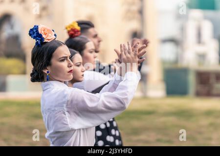 Clapping hands of a young Spanish flamenco dancer Stock Photo - Alamy