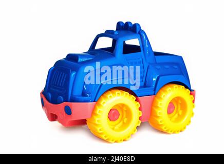 colorful plastic stylized toy pickup car Stock Photo - Alamy
