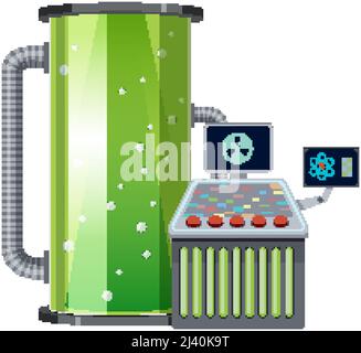 Cryonics capsule cartoon on white background illustration Stock Vector ...