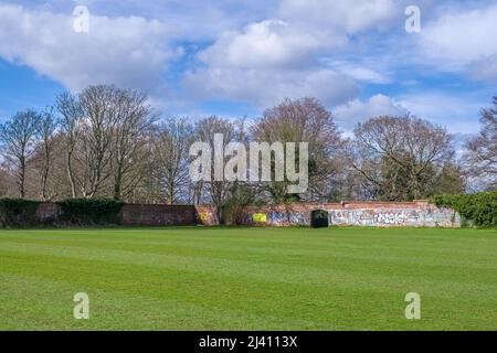 Troon, Scotland, UK - April 07, 2022: The Walled Garden at Fullerton ...