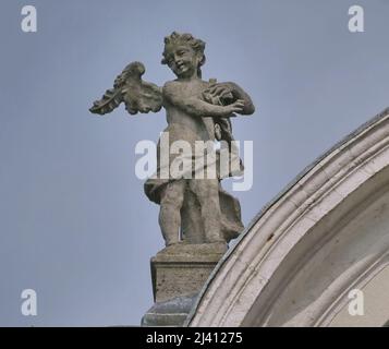 Facade of San Giorgio church, Treviolo, Bergamo, Lombardy, Italy Stock ...