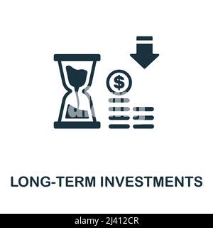 Long-Term Value icon. Monochrome sign from digital transformation ...