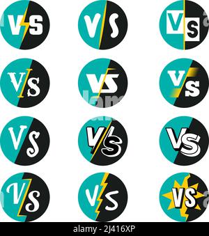 Versus, VS logo, Fight, Comparison, Competition, Battle Stock Vector ...