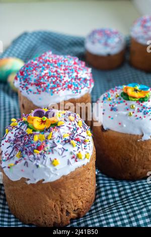 Orthodox Christian Easter Bread or Cake Kulich Stock Photo - Alamy
