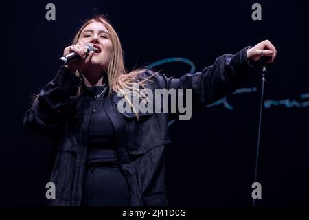 Rosa Linn for Armenia performs on the stage during 1st demi-final of ...