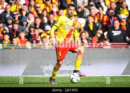 Facundo Axel MEDINA of Lens during the French championship Ligue 1 ...