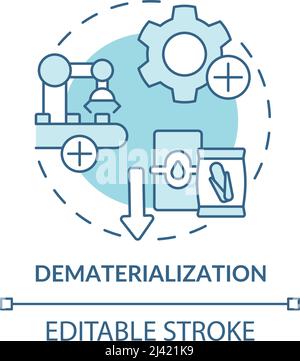 Dematerialization concept icon Stock Vector Image & Art - Alamy