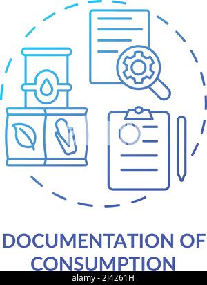 Documentation blue gradient concept icon Stock Vector Image & Art - Alamy